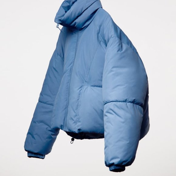 Zara | Jackets & Coats | Nwt Zara Quilted Jacket Blue Ref 532707 Xs S M ...